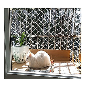 MAGFYLY Banister Guard net Child Safety net, Stair Railing Fall Prevention net, Cargo Isolation net, Interior Decoration net, Container Safety Fence, 23m (Size : 11m(33ft))