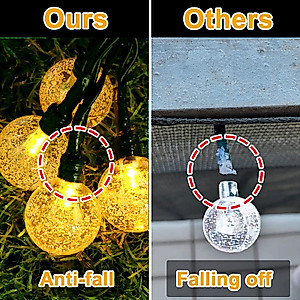 SUWITU Solar String Lights Outdoor, 23.6 ft 60 LED Garden Lights Solar Powered Waterproof Hanging Solar Lights for Indoor/Outdoor, Tree, Patio, Yard, Fence, Gazebo, Wedding Party
