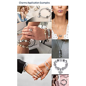 Adabele 1pc Real Gold Plated Sterling Silver Celtic Knot Bead Charm Compatible with Pandora All Other Charm Bracelet Necklace Women Jewelry EC24-B3