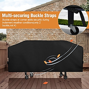 36 inch Griddle Cover for Blackstone,600D Heavy Duty Rip-Proof Material Flat Top Grill Cover,Waterproof UV and Fade Resistant Grill Cover with Straps for Camp Chef and More 4-Burner Griddle