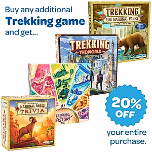 Trekking The National Parks: Trivia | National Parks Trivia Game for Adults and Kids | Giftable Trivia Game for Family Game Night by Underdog Games