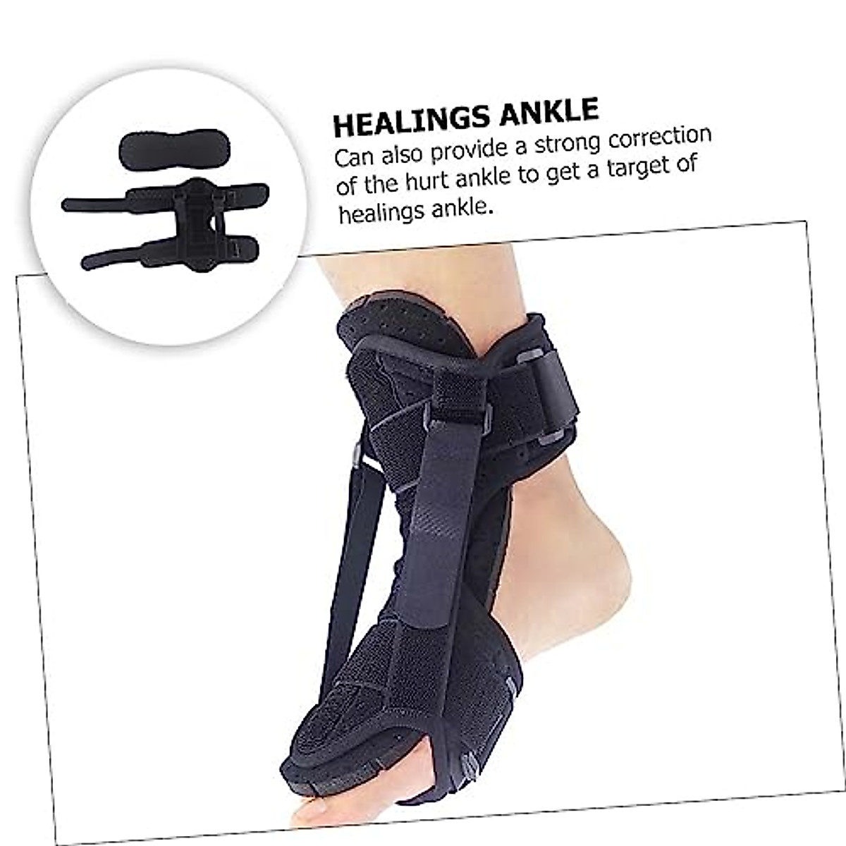 Healvian Foot Drop Orthotics Plantar Fasciitis Splint Night Splints Plantar Fasciitis Brace Foot Brace for Plantar Fasciitis Plantar Fasciitis Night Sock Ankle Splint Home Accessory Strap