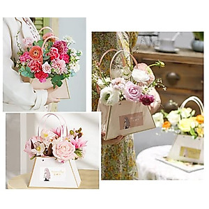 XICHEN 6 Counts/Colors flower gift bag,Florist Bouquet Supplies,DIY Crafts,Gift Packaging or Gift Box Packaging, Waterproof Floral Wrapping