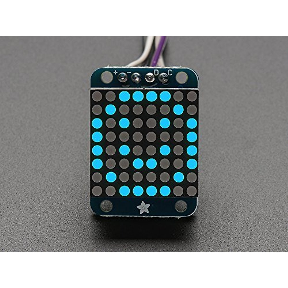Adafruit (PID 959 Mini 8x8 LED Matrix w/I2C Backpack - Blue