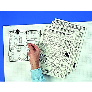 Home Quick Planner: Reusable, Peel & Stick Furniture & Architectural Symbols