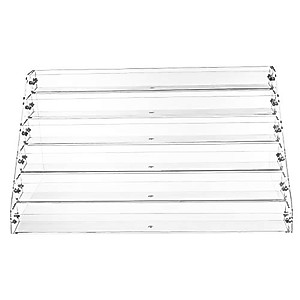 HBlife Clear Nail Polish Organizer 6 Tier Acrylic Display Rack Holds Up to 72 Bottles