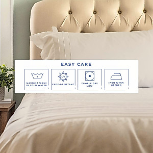 Kotton Culture Moroccan Streak Duvet Cover 3 Piece 100% Egyptian Cotton with Zipper & Corner Ties Breathable All Season 600 Thread Count Sateen Weave Comforter Cover (Cream, Queen)