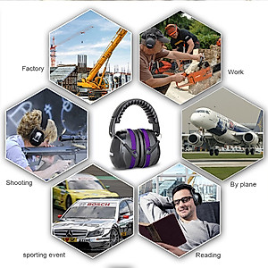 Fnova 34dB NRR Ear Protection for Shooting, Safety Ear Muffs Defenders