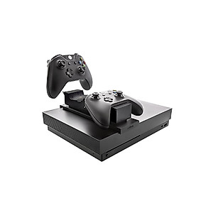 Nyko Modular Charge Station EX - 2 Port Controller Charging Station with 2 Rechargeable Battery Packs and USB 3.0 Passthrough for Xbox One, Xbox One S and Xbox One X