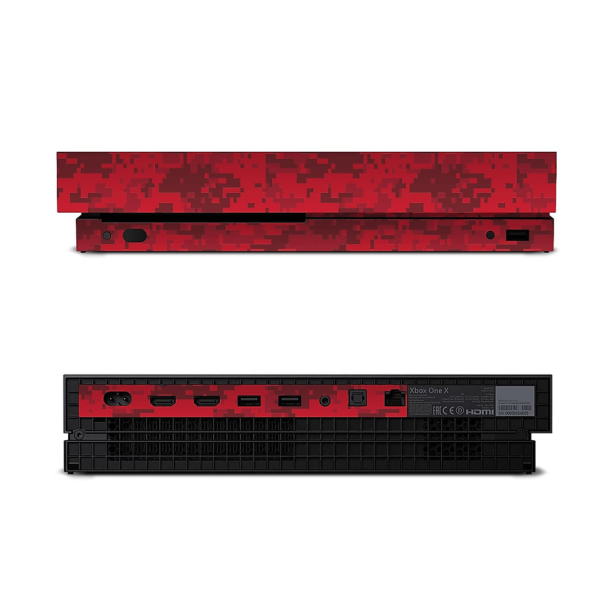 Head Case Designs Officially Licensed Liverpool Football Club Crest Red Camouflage Art Vinyl Sticker Gaming Skin Decal Cover Compatible With Xbox One X Console and Controller Bundle