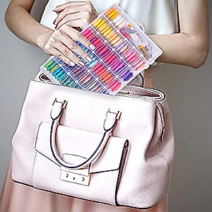 Peirich Embroidery Floss Cross Stitch Supplies, Friendship Bracelets String Kit Embroidery Floss Kit Cross Stitch Kits with Organizer Box Cross Stitch Tools - Gift for Halloween Christmas Birthday