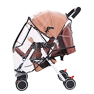 Simplicity Stroller Rain Cover Universal Rain Cover for Stroller Baby Universal Waterproof Windyproof Weather Shield Stroller Rain Cover, Window Style