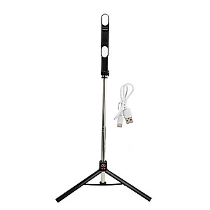 Cell Phone Tripod Stand, Extendable 3 Color Temperature Cell Phone Selfie Stick Tripod for Travel