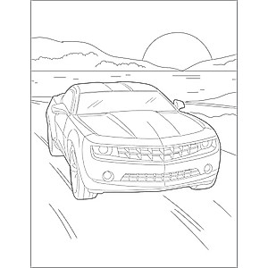 Coloring Book for Kids: Cool Cars & Trucks