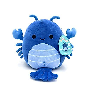 Squishmallows Rare 8-Inch Lobert The Blue Lobster Crab Plush - Add Lobert to Your Squad, Ultrasoft Stuffed Animal Large Plush Toy, Official Kellytoy Plush