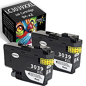 (2-Pack, Black) ColorPrint Compatible LC3039XXL Ink Cartridge Replacement for Brother LC3039 XXL LC3039BK LC-3039BK Work with MFC-J5845DW MFC-J5845DW MFC-J5945DW MFC-J6945DW MFC-J6545DW XL Printer