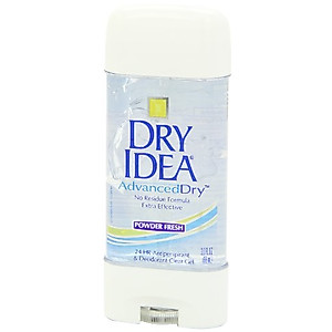 Dry Idea Advanced - Clear Gel Anti-Perspirant & Deodorant, Powder Fresh, 3-Ounce Tube (Pack of 6)