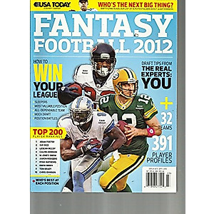 USA TODAY, FANTASY FOOTBALL, 2012, (HOW WIN TO YOUR LEAGUE) DRAFT TIPS FROM