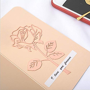 2 Pcs Metal Hollow Rose Bookmark Elegant Book Marks DIY Art Craft Gifts for Home Office School (Gold, Rose Gold)