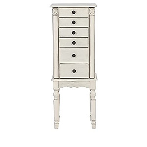 Powell Darcy Off White Jewelry Armoire