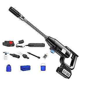 24V Cordless Electric Pressure Washer Car Wash Kitwith Accessories Portable Electric Power Washerfor Cars Gardens Terraces Windows Cleaning Works