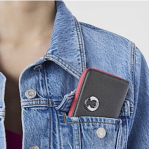 TOUS Waterproof Vinyl Wallet for Women, 8x10x2.5cm, Dubai Saffiano Collection