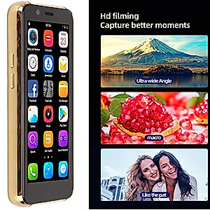 CUIFATI Mini Smartphone for Kid, 3.5 Inch IPS Screen Unlocked Cell Phone, 3GB+32GB, 2023 New Child Phone Gifts (Green)