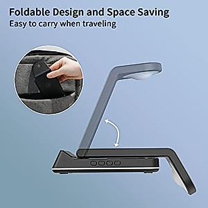 3 in1 Wireless Charger for Samsung, Qi Fast Wireless Charging Station with Clock/Alarm/Night Light for Samsung Galaxy Watch 5/Pro/4/3,Active 2/1,Galaxy S22/S21/Z Flip/Fold 3,Galaxy Buds 2/Pro/Live