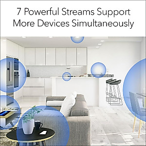 NETGEAR Nighthawk Advanced Whole Home Mesh WiFi 6 System (MK63S) with Free Armor Security – AX1800 Router with 2 Satellite Extenders, Coverage up to 4,500 sq. ft. and 25+ devices