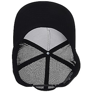 Rip Curl Icons Trucker Hat, Mesh Back Cap Snapback for Men, Adjustable, Eco Black/Red