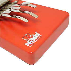 Nino Percussion Kids' Kalimba with Five Chrome Plated Steel Keys, Medium Size-NOT Made in China-Radiata Pine, for Classroom Music or Playing at Home, 2-Year Warranty (NINO964R)