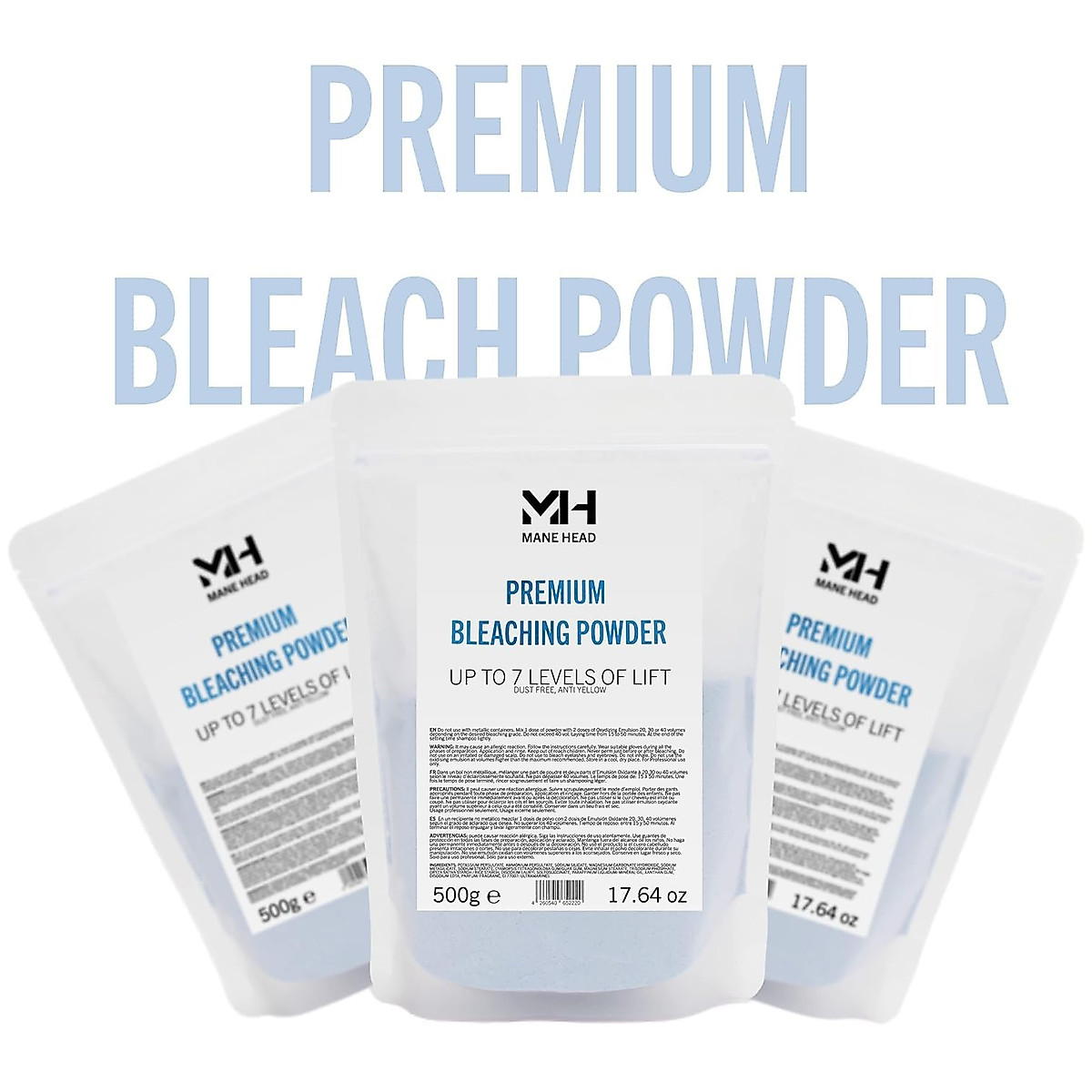 Dust Free Bleach powder for hair, hair bleach, hair toner, hair bleach powder - 500g, 17.64 oz