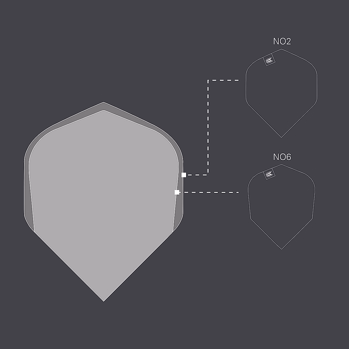 Target Darts 5 x Sets of ID Pro. Ultra Pink No.6 Dart Flights - 15 in Total