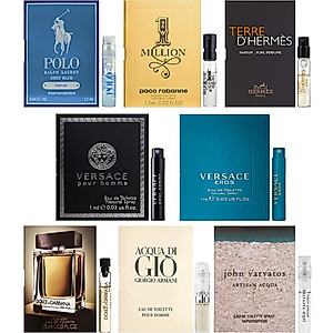 Men's Designer Fragrance Sampler (8 count)
