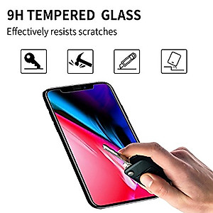 iPhone X Screen Protector, TANTEK Tempered Glass/Case Friendly Screen Protector for Apple iPhone X / 10 (2017) (3-Pack)