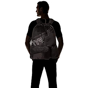 TYR Elite Team Mesh Backpack, Black, one Size