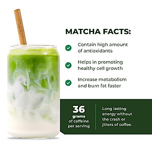 Tenzo Matcha Green Tea Powder - Matcha Powder USDA Organic Ceremonial Grade – Macha Powder Paleo, Kosher, Vegan – Authentic Japanese Matcha Tea - Original Matcha Latte Powder (1.06 Ounce)
