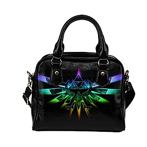 Majora Mask Womens Leather Handbags Totes Top Handle Bag Shoulder Crossbody Satchel Ladies Purses