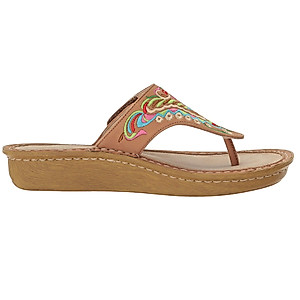 Alegria Womens Vanessa Chrysalis Cognac Sandal 6 M US