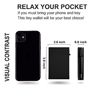 Aiuwo Mens Slim Wallet with Money Clip RFID Blocking Credit Card holder Minimalist Wallet for Men with Gift Box