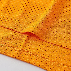 Eway Jersey #14 Basketball Jerseys S-XXXL(Yellow, XXL)