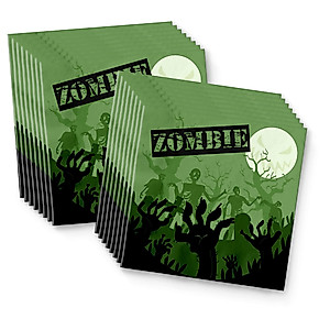 Zombie Birthday Party Supplies Set Plates Napkins Cups Tableware Kit for 16