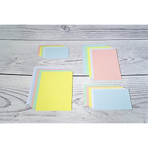 Exacomptan Bristol Record Card Squared Board for Printing, 75x125mm - White, Pack of 100