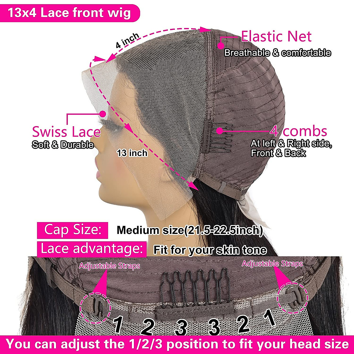 Bob Wig Lace Front Wigs Pre Plucked with Baby Hair 180% Density Short Bob Wigs for Women Straight Bob Frontal Wigs Natural Black (12inch)