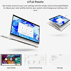 ConceptD 7 Ezel CC715-71-7163 Convertible Creator Laptop, Intel i7-10875H, GeForce RTX 2080 SUPER, 15.6" 4K UHD IPS, PANTONE Validated, 100% Adobe RGB, 32GB DDR4, 2TB NVMe SSD in RAID 0, Wacom EMR Pen