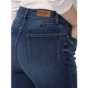 Wrangler Women's High Rise Unforgettable Skinny Jean, Medium Wash, 14