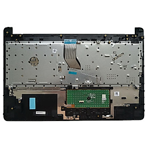 Replacement for HP 15T-BR000 15T-BS 15Z-BW 15-BS 15-BW 15G-BR 15G-BX 15-BS020WM 15.6" Laptop Upper Case Palmrest Keyboard Touchpad Assembly Part 925008-001 AP204000E00