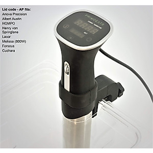 LIPAVI C20L-AP Lid for LIPAVI C20 Sous Vide Container, tailored for the Anova Precision immersion circulator