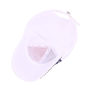 Soochat 4th of July Cap American Flag Baseball Cap Sparkle Rhinestone USA Flag Hip Hop Hat for Women Men