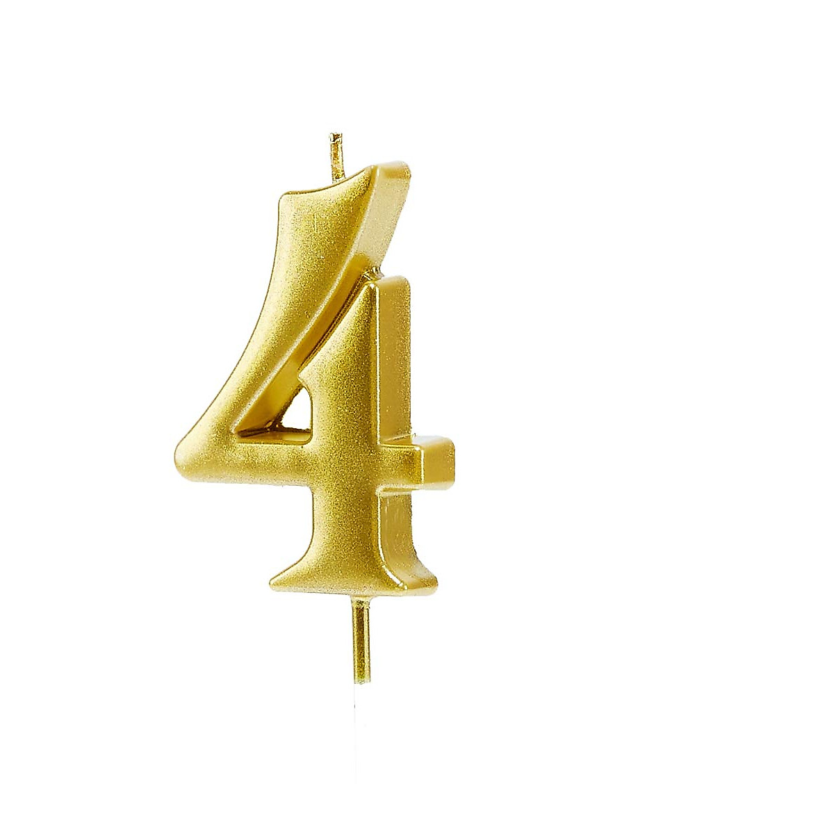 Mart 45th Birthday Candles,Gold Number 45 Cake Topper for Birthday Decorations